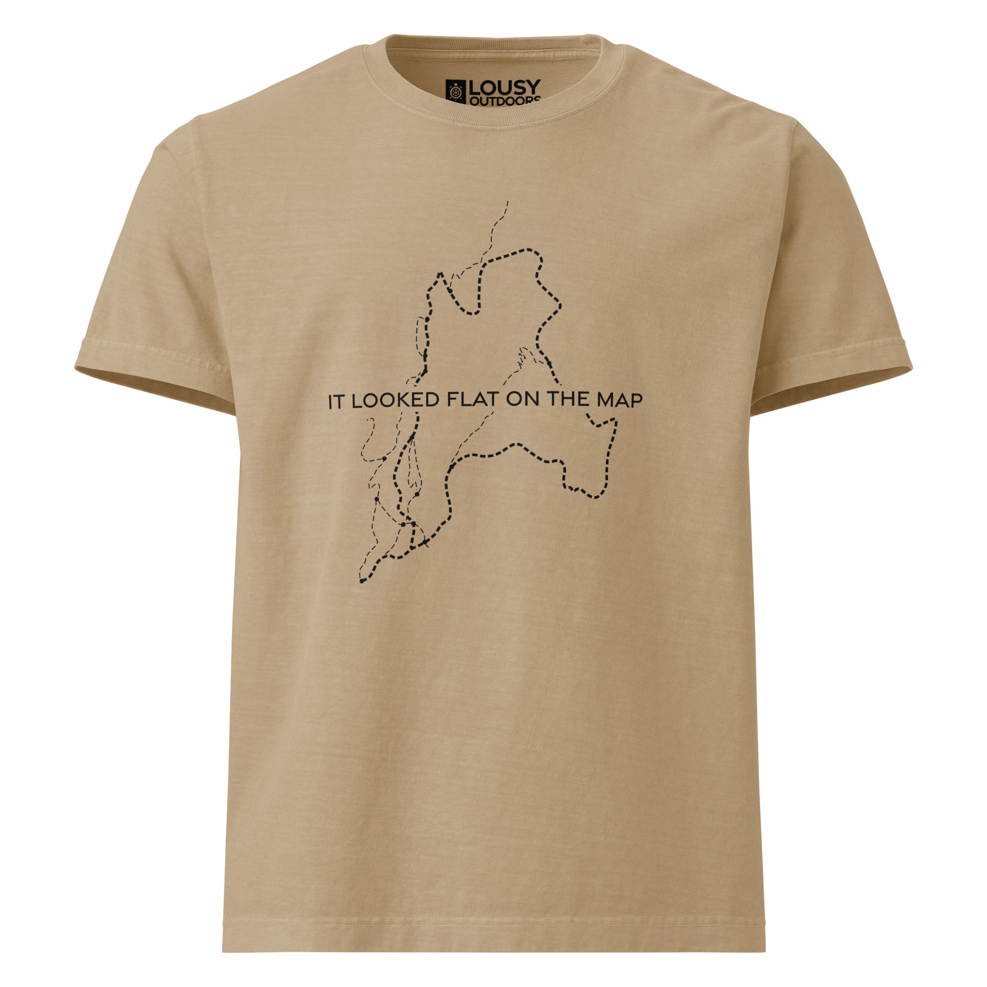It Looked Flatter on the Map – Oversized Tee – Lousy Outdoors